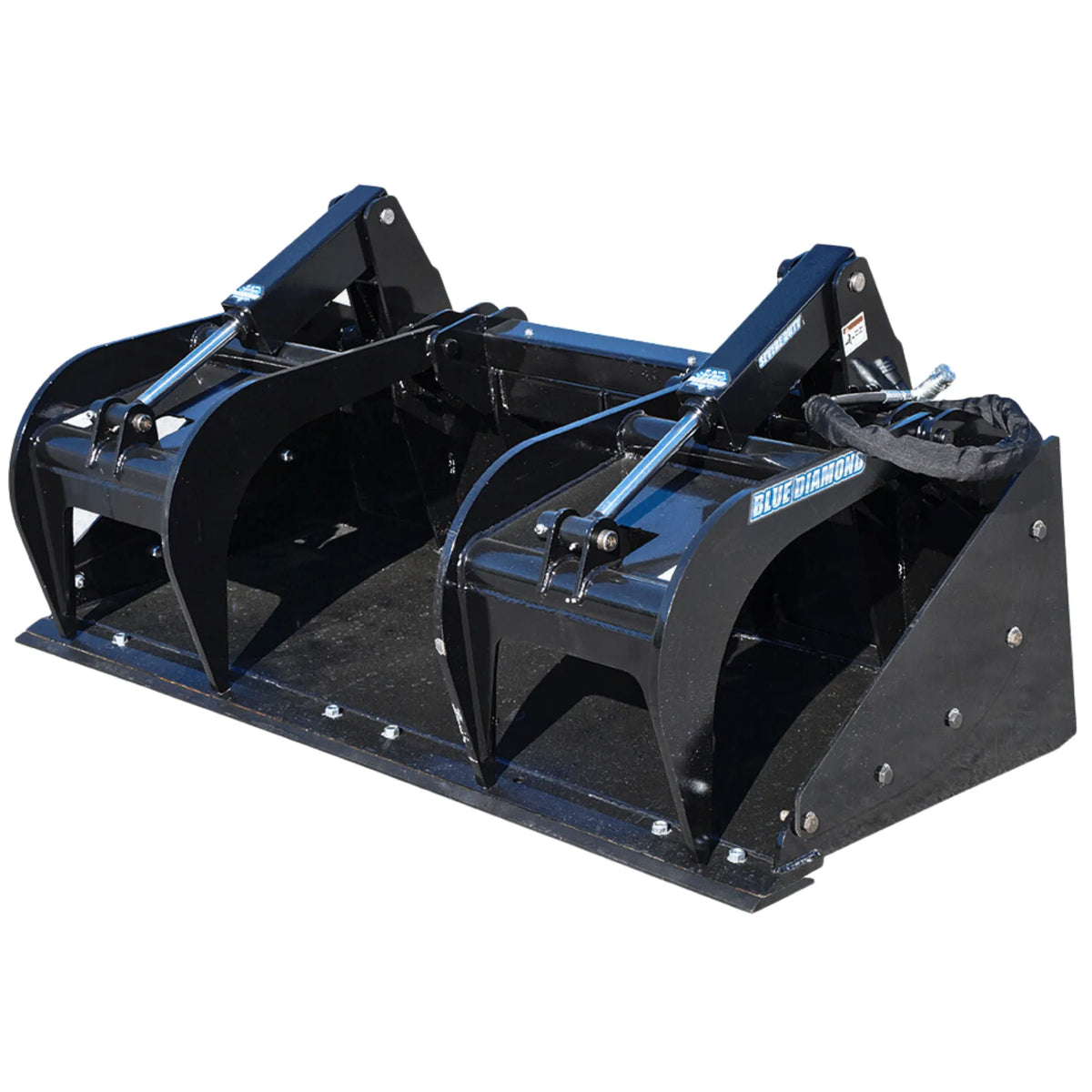 Blue Diamond Severe Duty Skid Steer Grapple Bucket — Attachments King