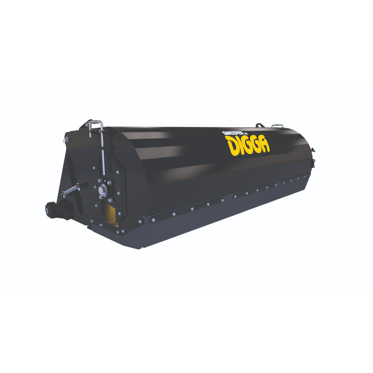 Digga Sweeper Bucket Broom Attachment for Skid Steer — Attachments King