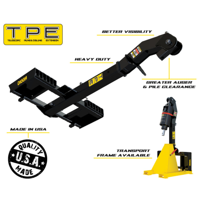 Digga Skid Steer Large TPE Extension Mounting Bracket — Attachments King